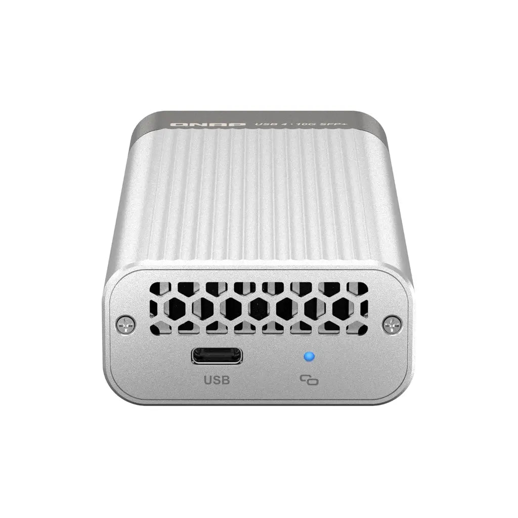 QNAP QNA‑UC10G1SF USB4 Type‑C to 10GbE SFP+ High‑Speed Network Adapter ...