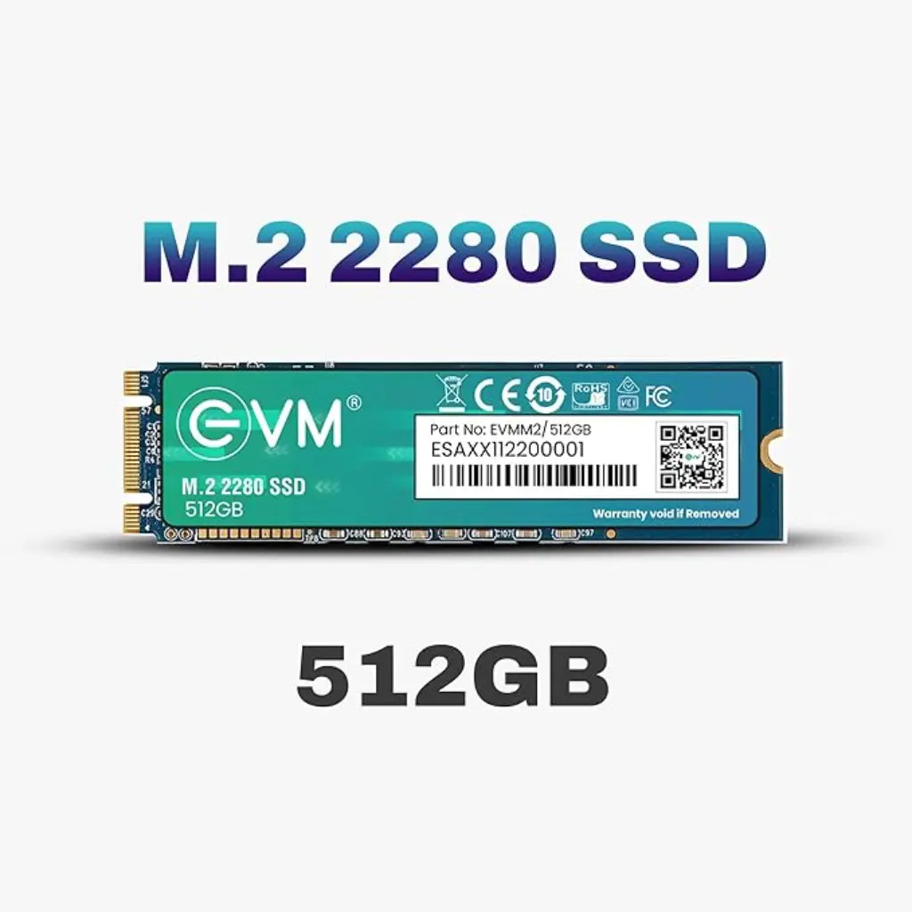 EVM EVMM2 512GB M.2 2280 SATA III Internal SSD - tpstech.in