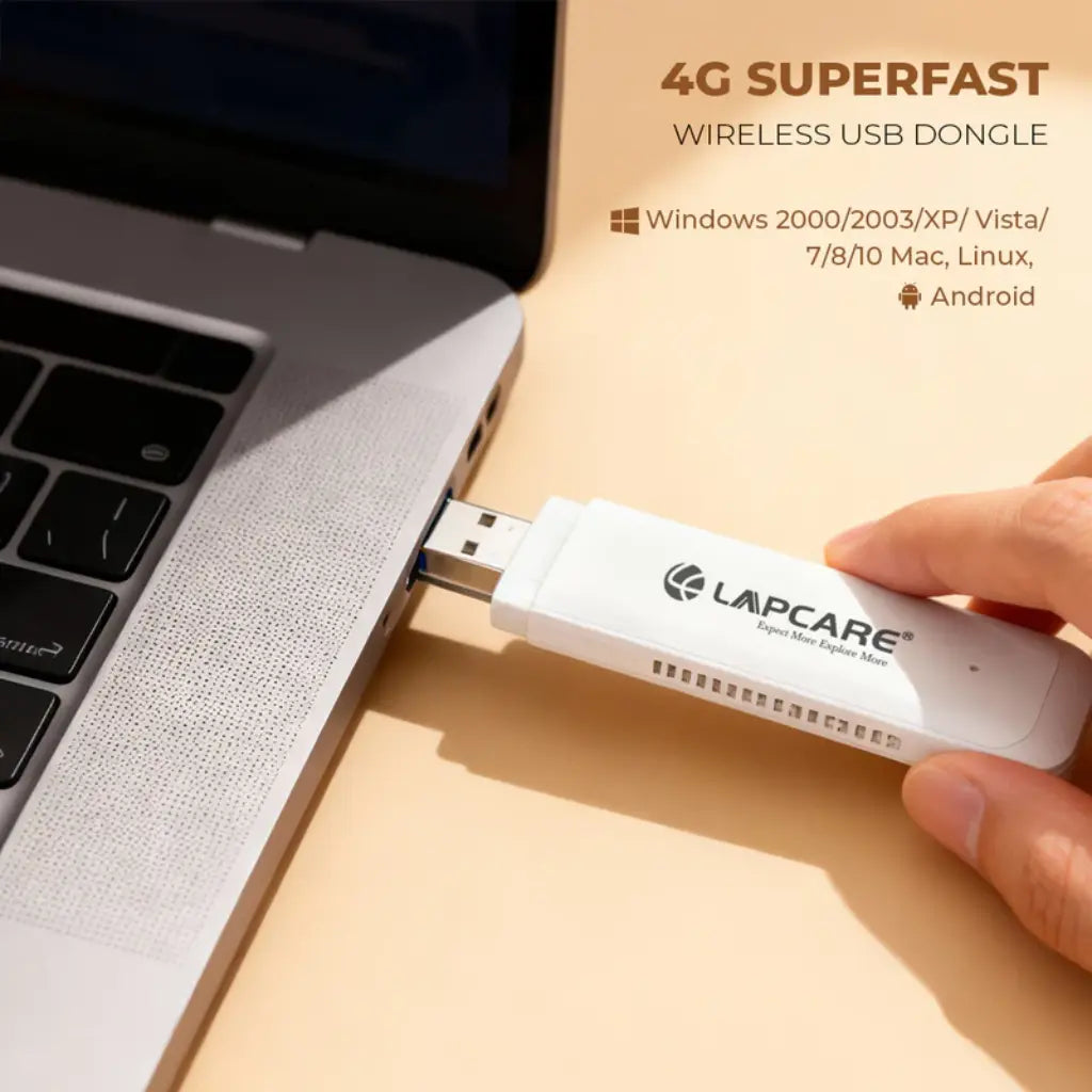 Lapcare LDF81 LOIODF9039 4G Wireless USB Dongle Connect Up to 10 Devic ...