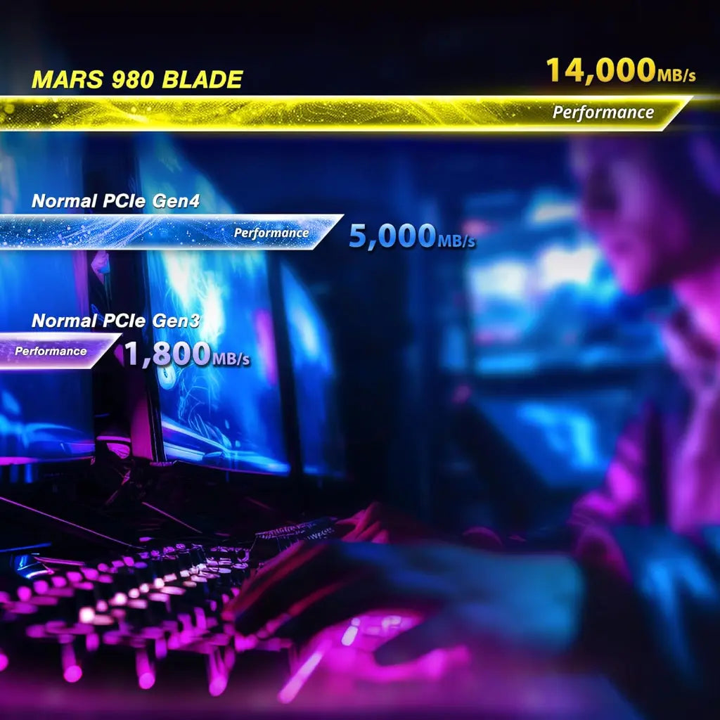 XPG Mars 980 Blade 2TB PCIe Gen5 M2 2280 Solid State Drive - tpstech.in
