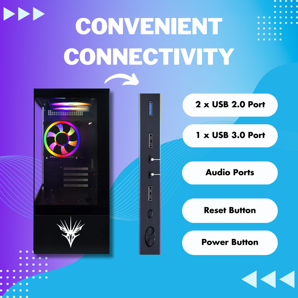 Goshawk Renaissance V2 Intel Core i3-12th Gen Home & Office Desktop PC ...