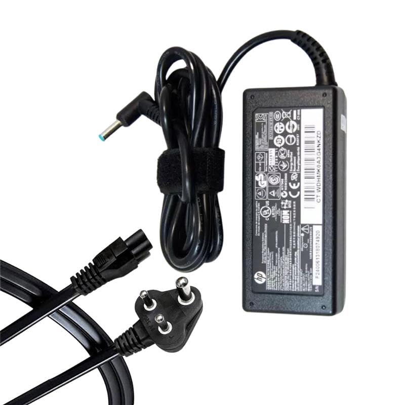 HP Original 65W 4.5mm Blue Pin Laptop Charger - tpstech.in