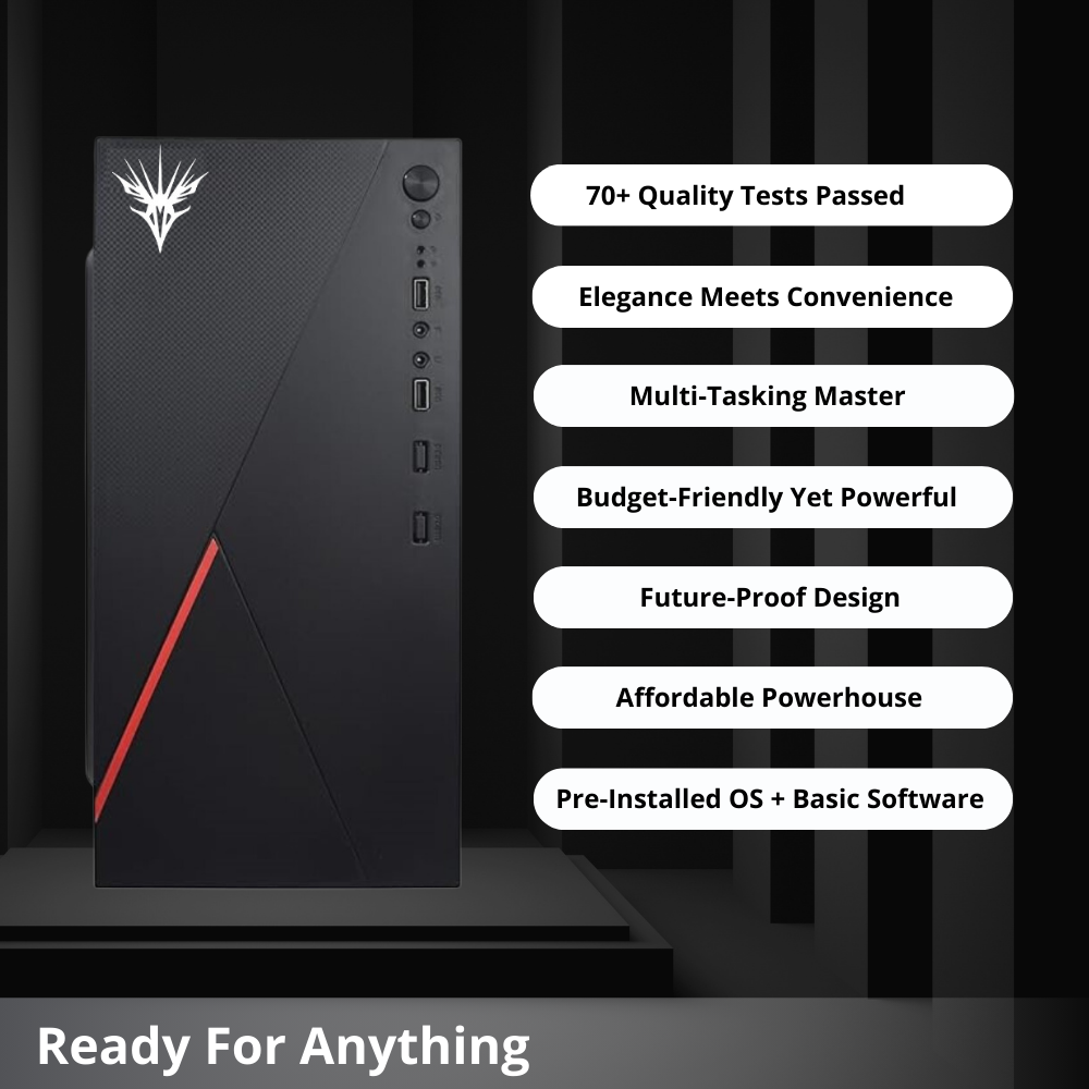 GOSHAWK Impact Intel Core i3 Desktop PC for Home Office - tpstech.in