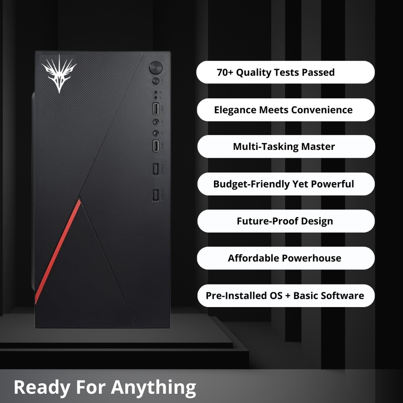 GOSHAWK Impact Intel Core i3 Desktop PC for Home Office - tpstech.in