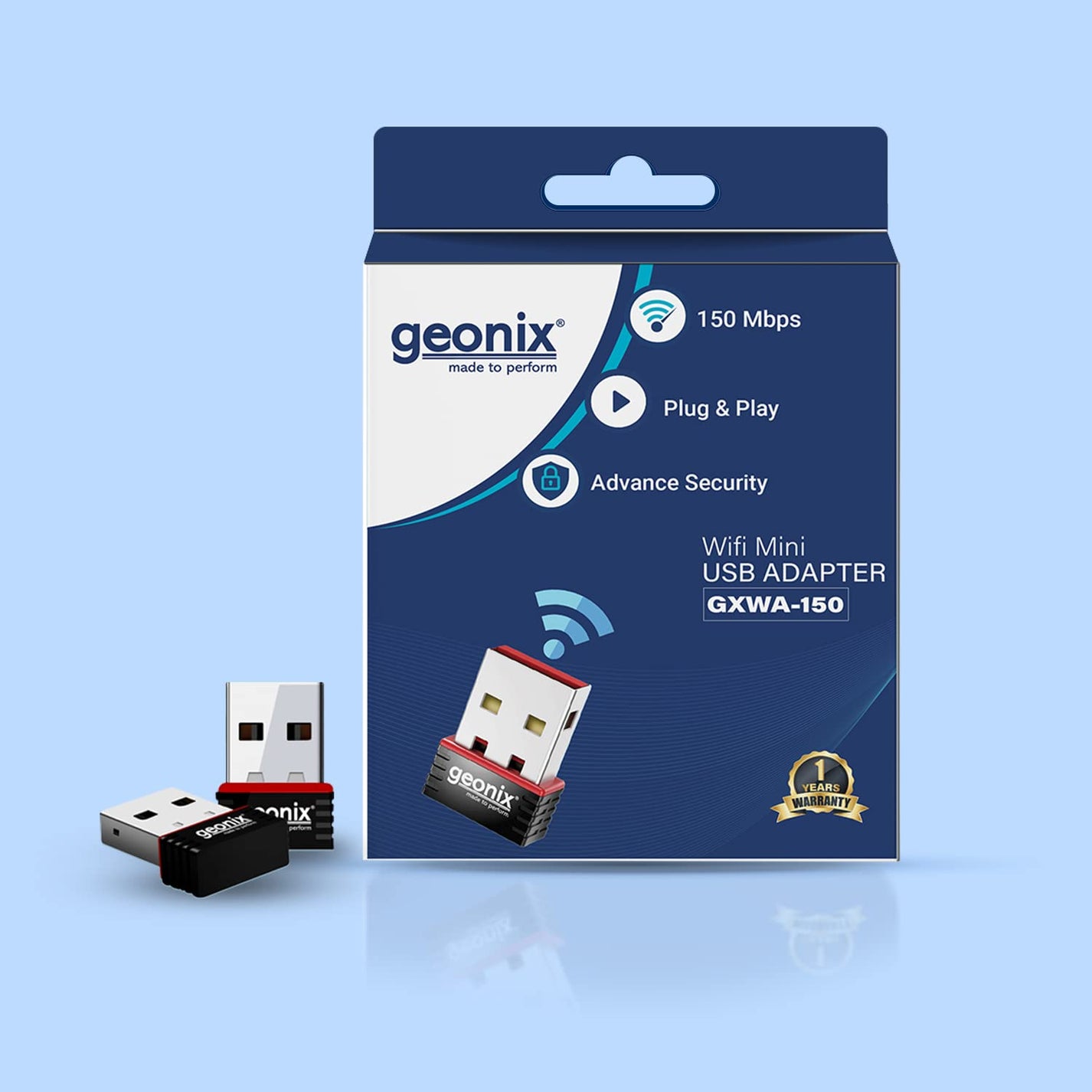GEONIX Mini USB 2.0 Wi-Fi Wireless Network Adapter - tpstech.in