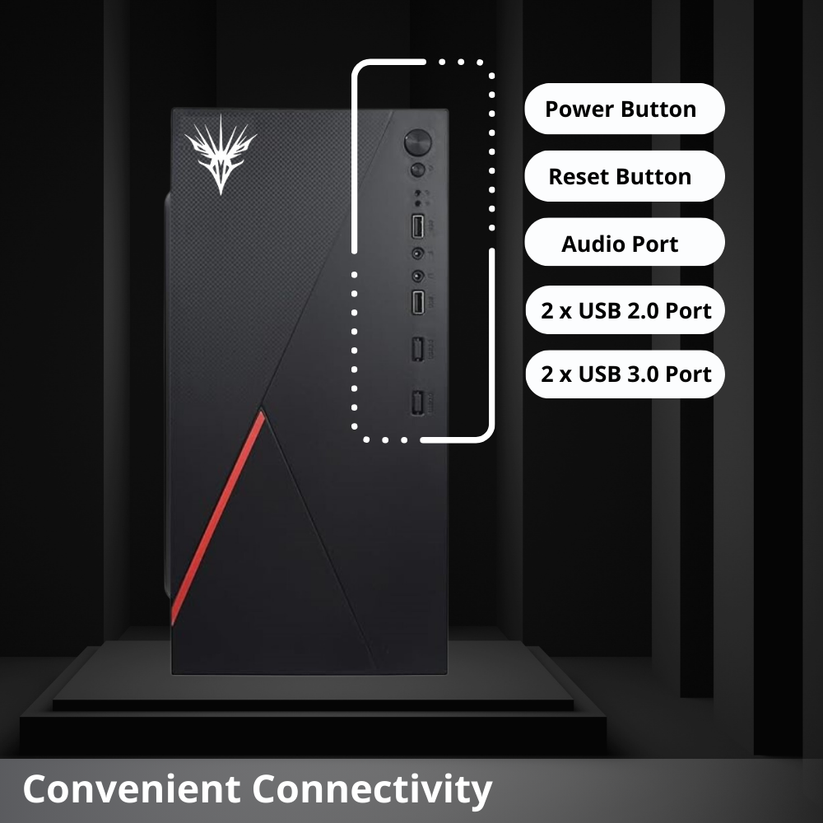 GOSHAWK Impact Intel Core i3 Desktop PC for Home Office - tpstech.in