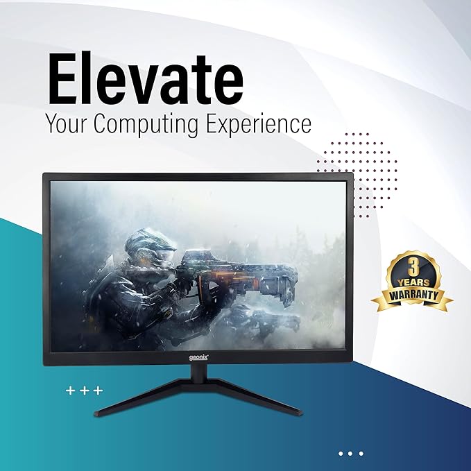 GEONIX 24 Inch PC Monitor 1920 x 1080 FHD Glossy Panel - tpstech.in