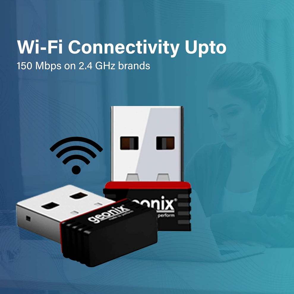 GEONIX Mini USB 2.0 Wi-Fi Wireless Network Adapter - tpstech.in