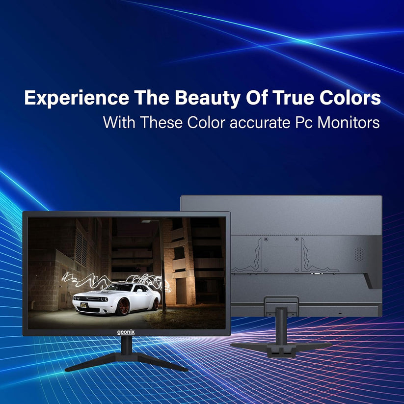 GEONIX 22 Inch (55.88 cm) PC Monitor Full HD LED Back light with VGA ...