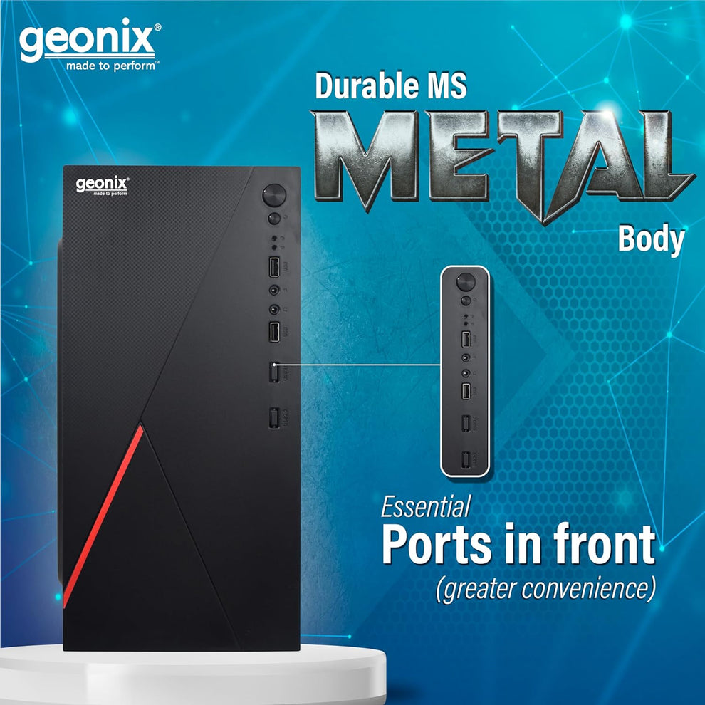 Geonix GX-1712 Micro/Mini ATX Cabinet with SMPS/Computer Case - tpstech.in