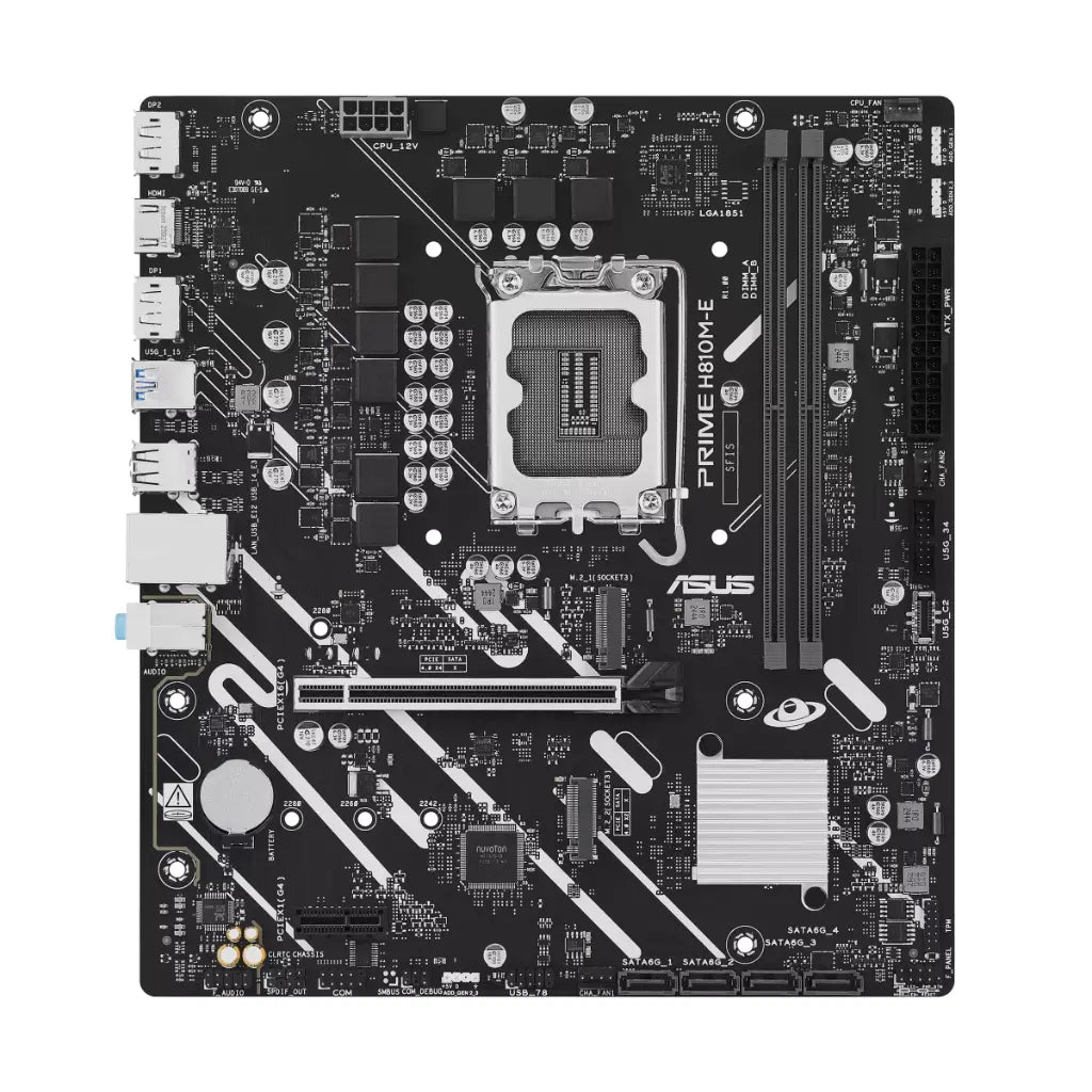 ASUS PRIME H810M E Intel H810 Chipset LGA1851 mATX Motherboard – tpstech.in