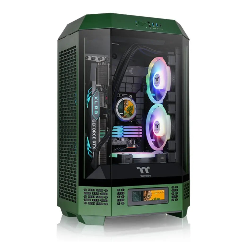 Thermaltake Tower 300 Racing Green Micro ATX Computer Case - tpstech.in