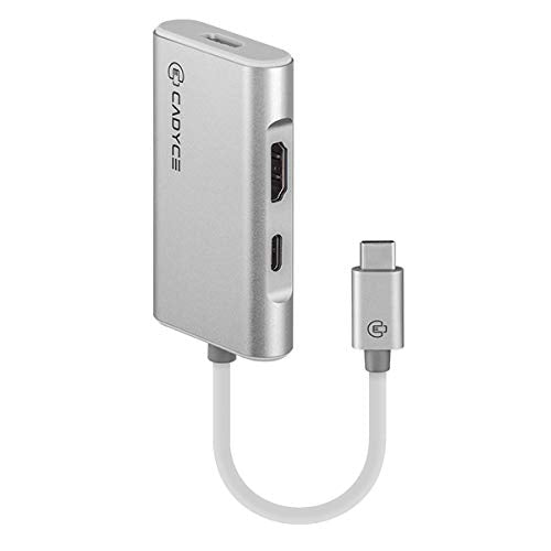 Cadyce CA-C2HD USB-C to Dual HDMI Adapter with USB-C PD Charging ...