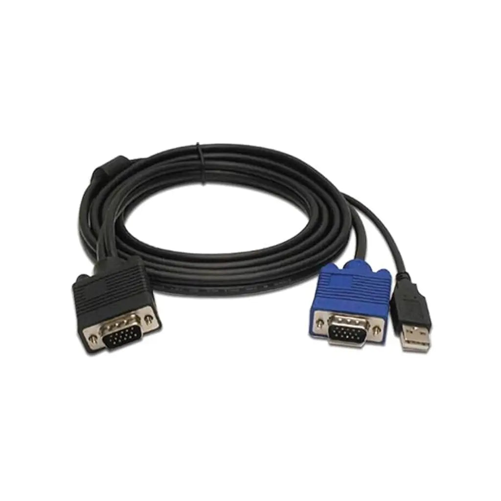 Cadyce CA-KC180 1.8m USB KVM Cable with VGA & USB Connectors - tpstech.in