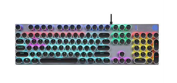 HP GK400Y Wired USB Desktop Mechanical Gaming RGB Keyboard - tpstech.in