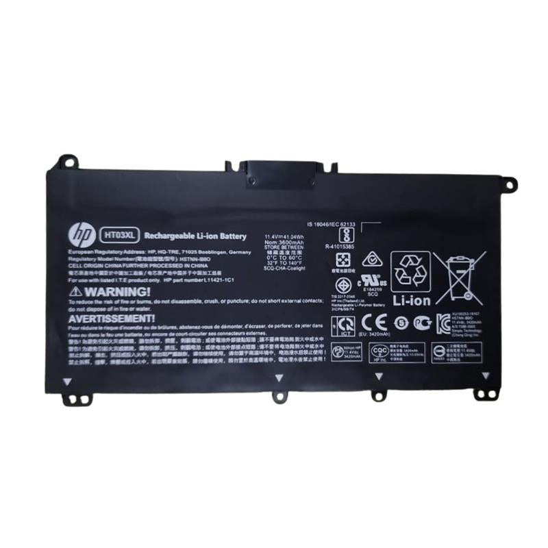 HP HT03XL Original OEM 3600mAh 11.4V 3Cell Laptop Battery With 1 Year ...