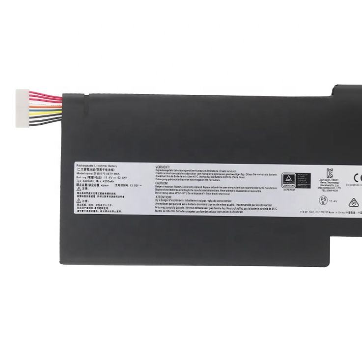 MSI BTY-M6K Original OEM 4600mAh 11.4V 3Cell Laptop Battery- tpstech.in