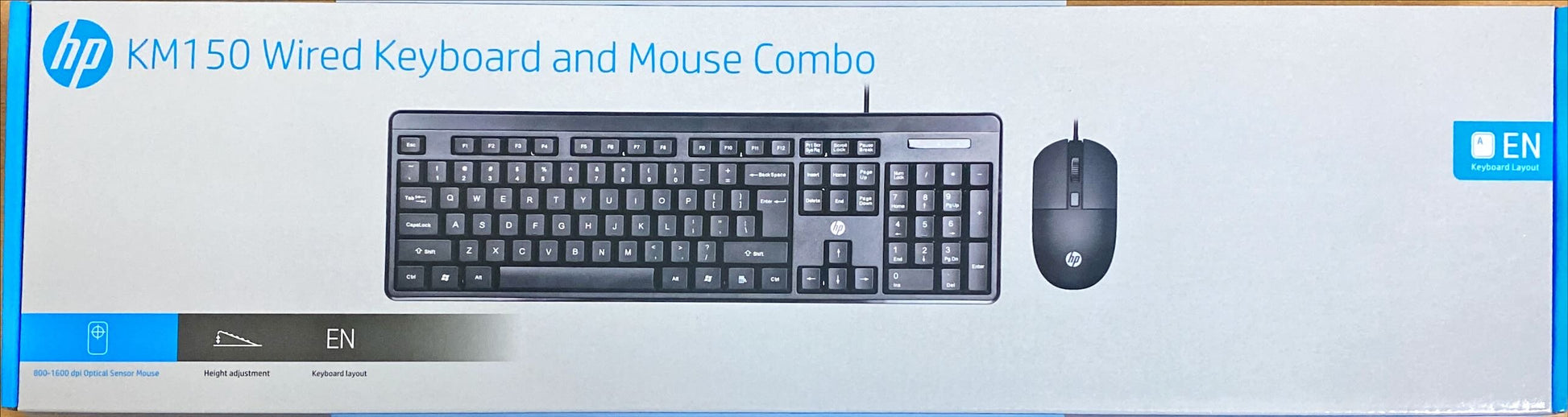 HP KM150 USB Wired Mouse and Keyboard Combo – tpstech.in