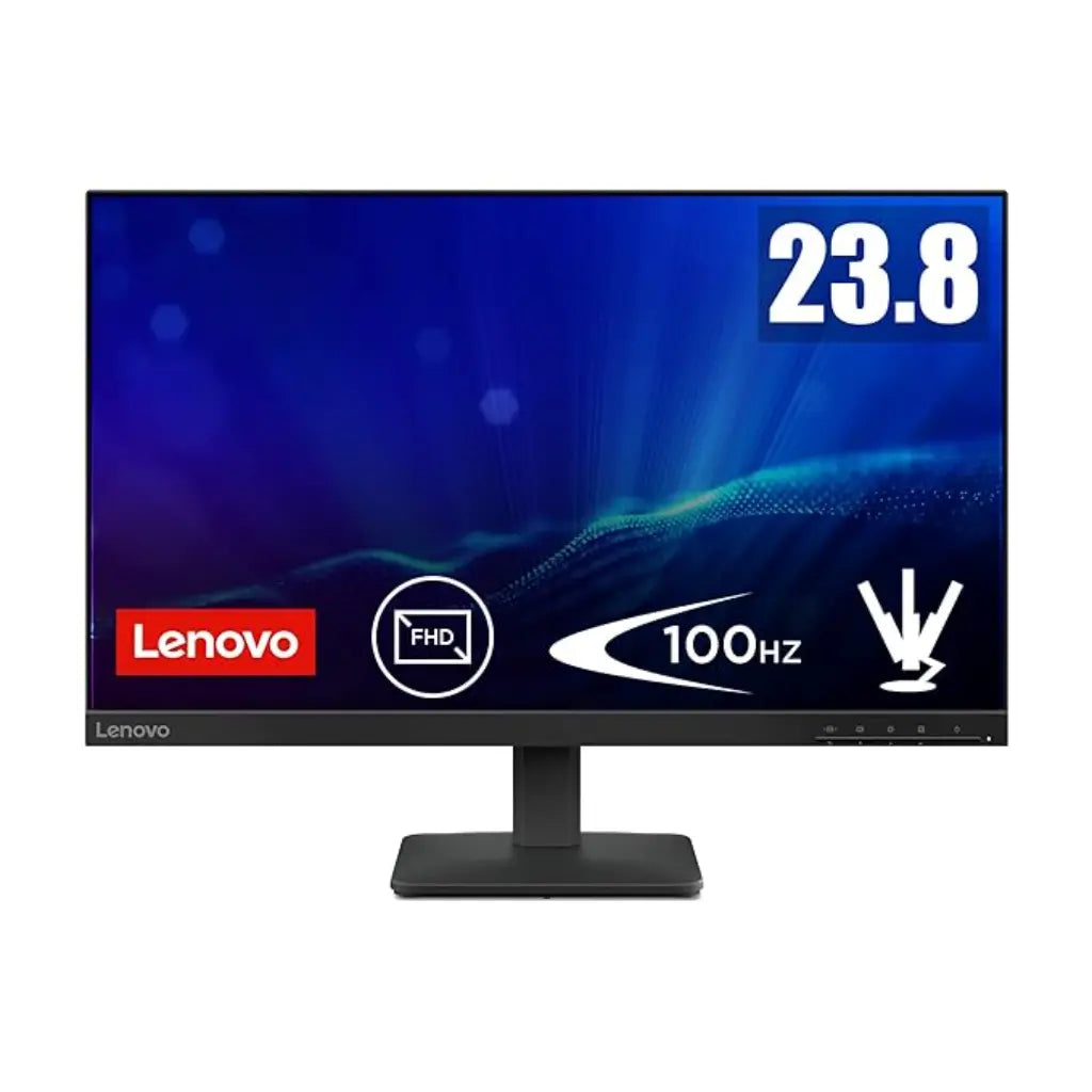 Lenovo L24 ‑ 4e 23.8″ 100 Hz FHD IPS Borderless Monitor HDMI/VGA Tilt ...