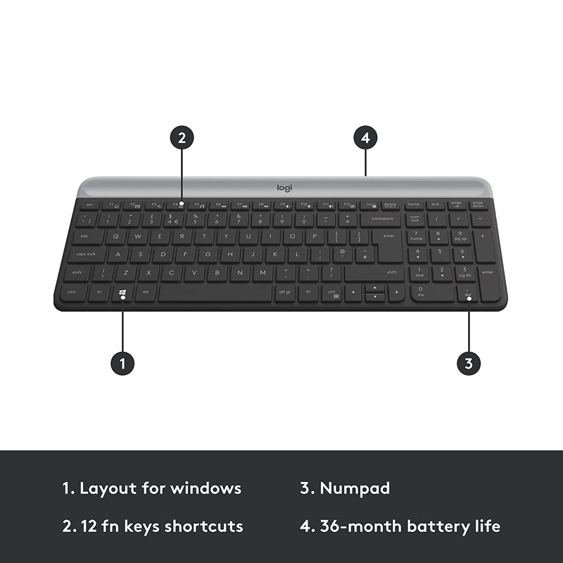 Logitech MK470 Wireless Keyboard and Mouse Combo