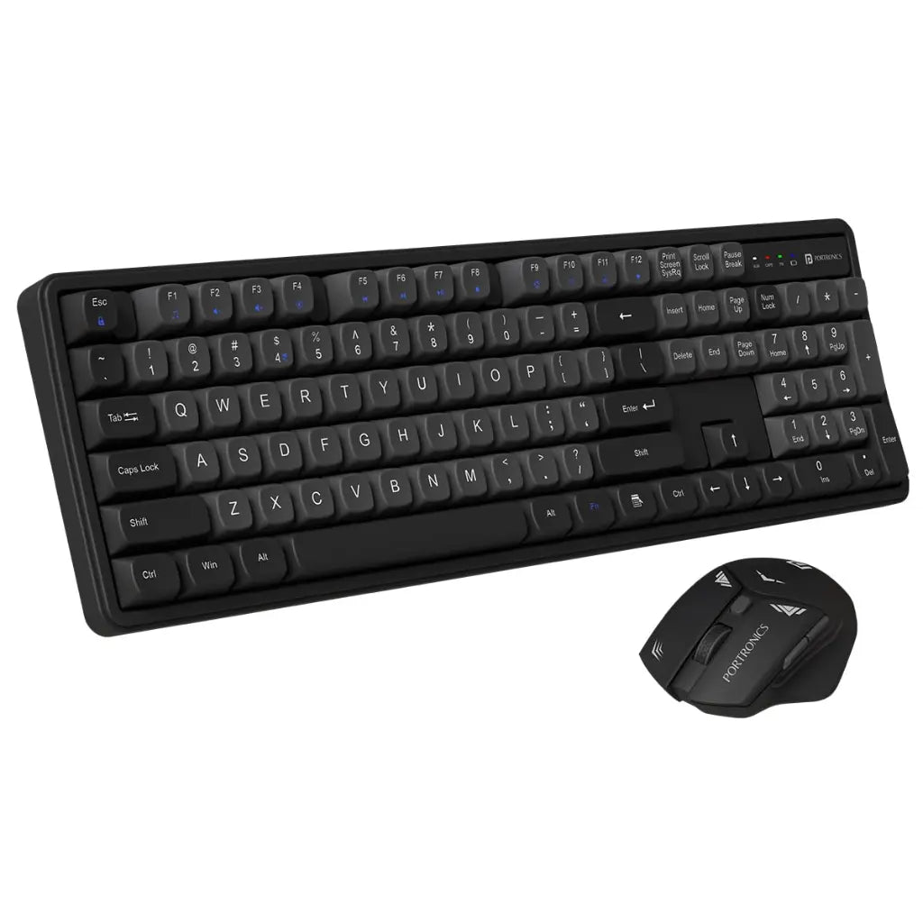 Portronics POR 2746 Key9 Combo Wireless Keyboard and Mouse Set - Grey ...
