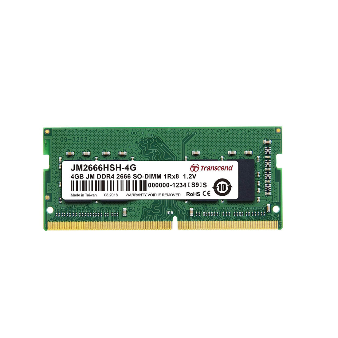 Transcend 4GB RAM DDR4 2666MHz CL19 Laptop Memory - tpstech.in
