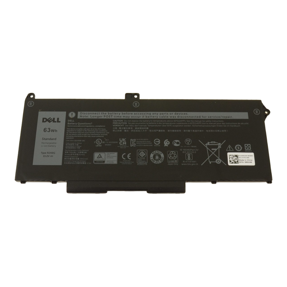 Dell Original Laptop Battery Latitude 5420 5520 63WHr 4 Cell – tpstech.in