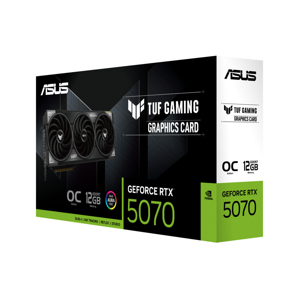 ASUS TUF Gaming GeForce RTX 5070 12GB GDDR7 OC Edition Graphics Card ...