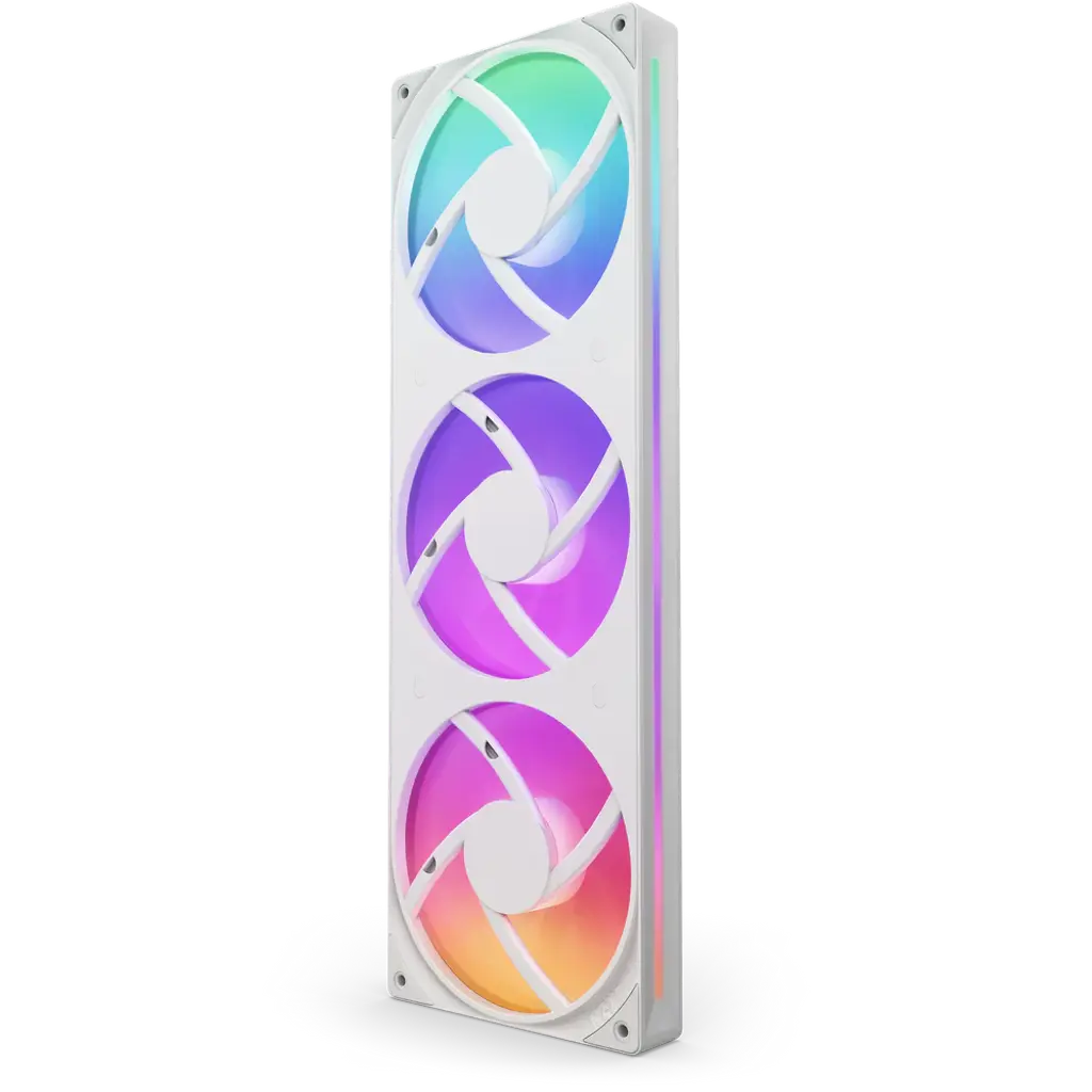 NZXT F420 RGB Core 420mm Single-Frame RGB Fan Unit-White-TPS Tech.in ...