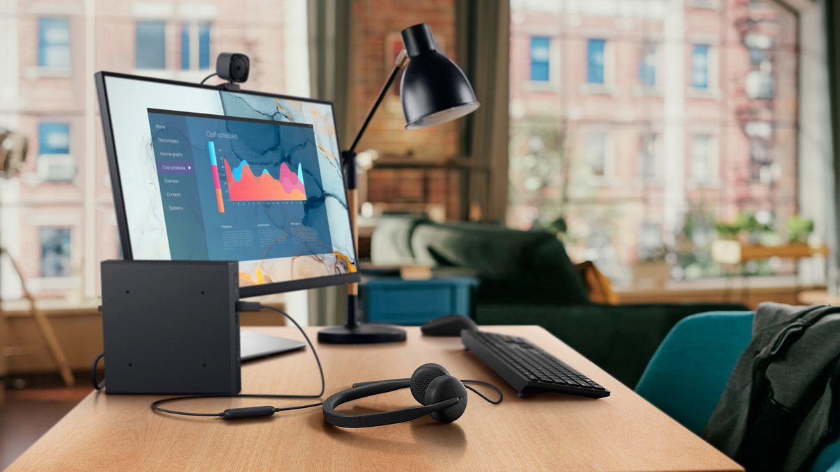 Dell WH3024 Wired AI-Based ANC Headset with Microphone - tpstech.in