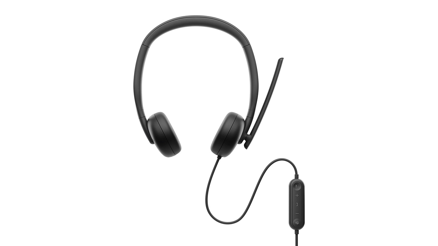 Dell WH3024 Wired AI-Based ANC Headset with Microphone - tpstech.in