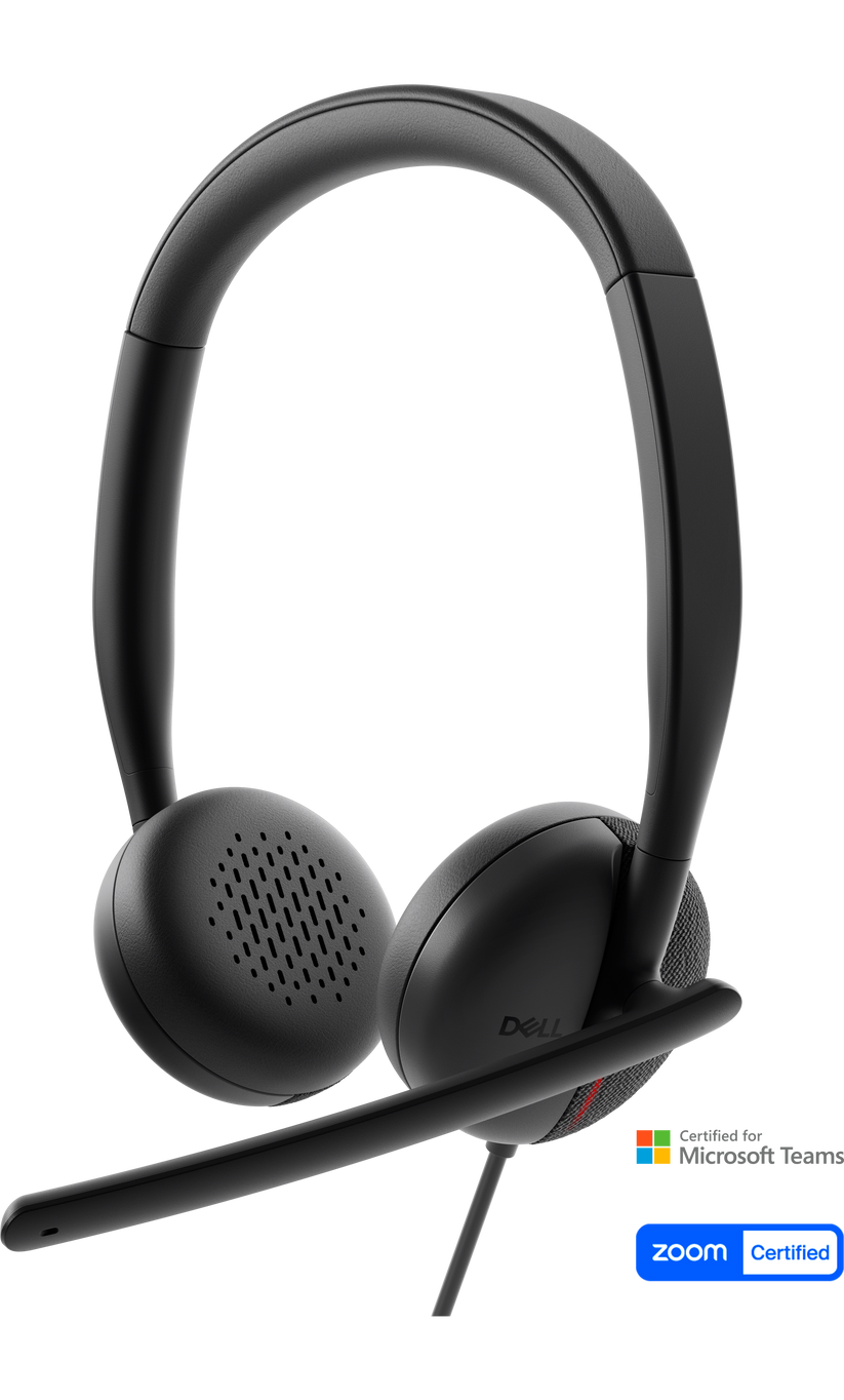 Dell WH3024 Wired AI-Based ANC Headset with Microphone - tpstech.in