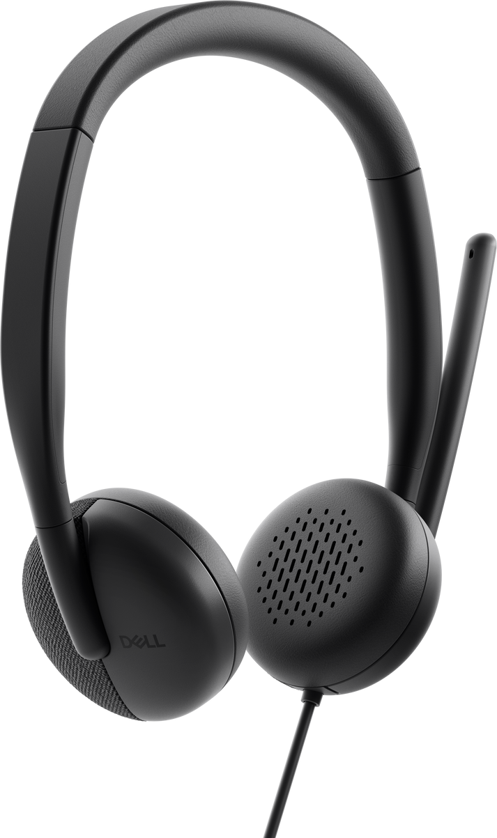 Dell WH3024 Wired AI-Based ANC Headset with Microphone - tpstech.in