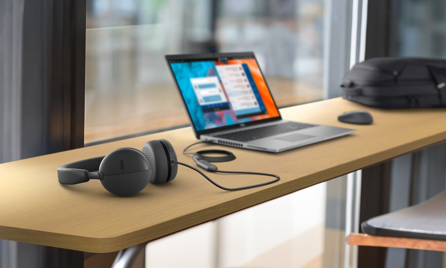 Dell Pro WH5024 Wired ANC Headset with Microphone (Black) - tpstech.in
