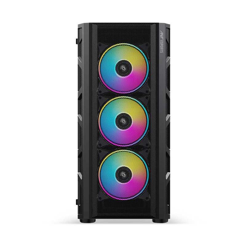 Ant Esports 510 Air E-ATX Mid Tower ARGB Gaming Cabinet with Four 120mm ...