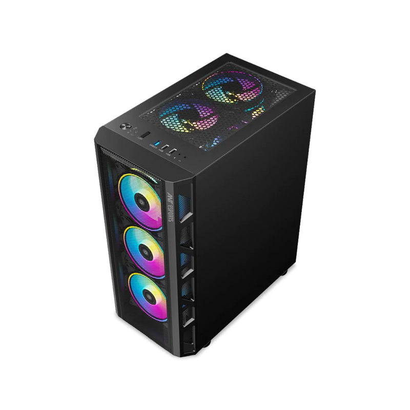 Ant Esports 510 Air E-ATX Mid Tower ARGB Gaming Cabinet with Four 120mm ...