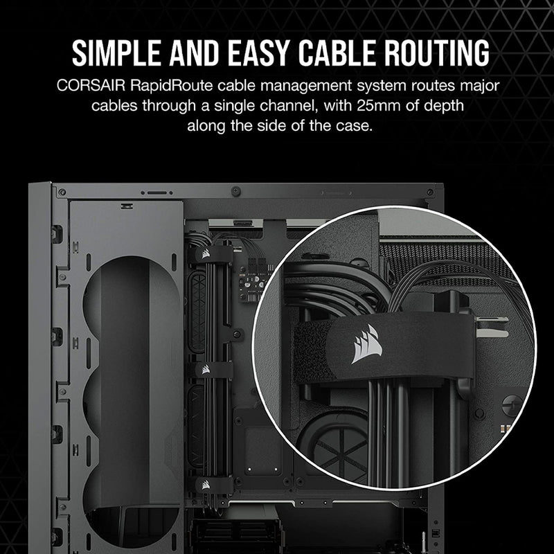 CORSAIR 5000D AIRFLOW Black ATX Mid-Tower Cabinet with Dual 120mm Fans