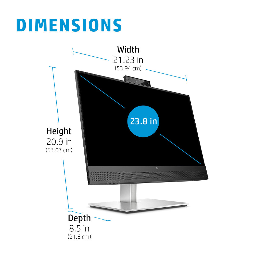 HP E24mv G4 24-inch Full-HD IPS Conferencing Monitor - tpstech.in
