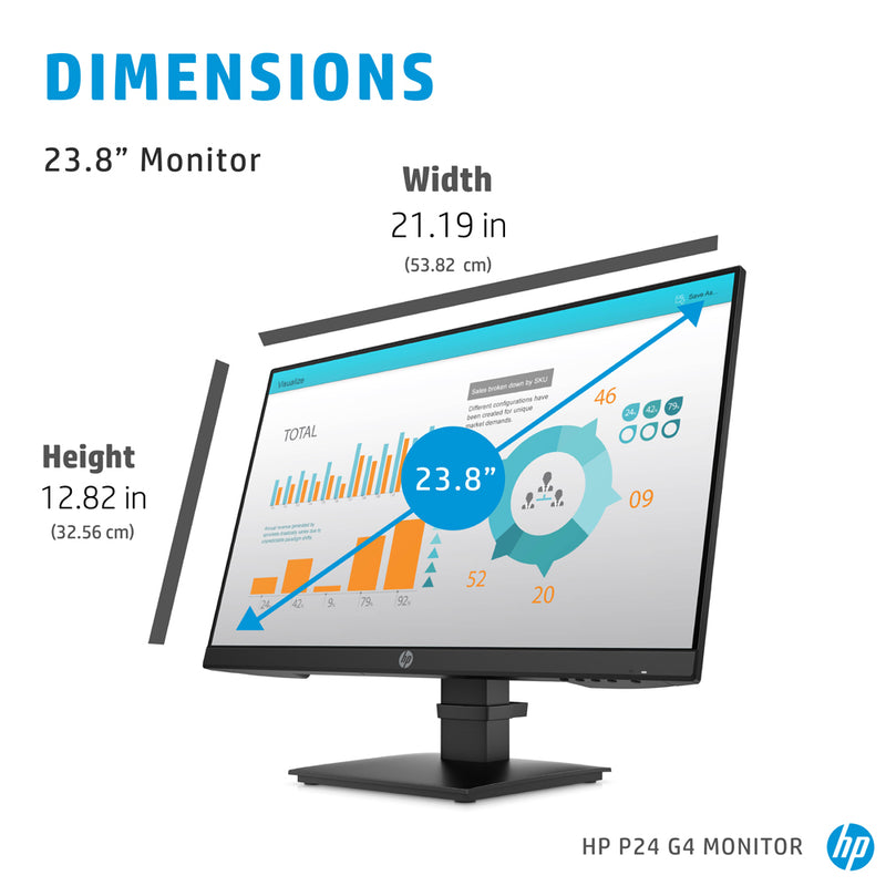 HP P24 G4 24-inch Full-HD IPS Monitor with Anti-glare and Low blue ...