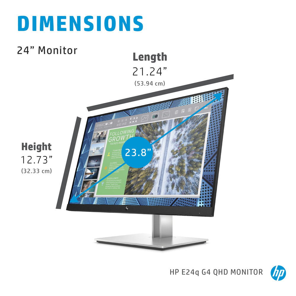 HP E24q G4 24-inch Quad-HD IPS Monitor - tpstech.in
