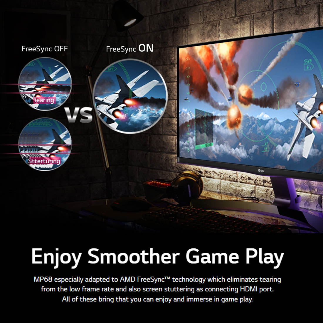 LG 22MP68VQ 22-inch Full-HD IPS Monitor- tpstech.in