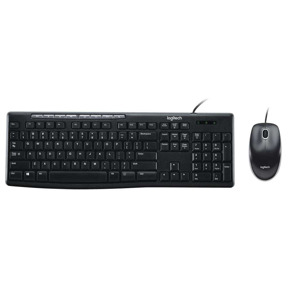 Logitech MK200 Wired Keyboard and Mouse Combo -tpstech.in