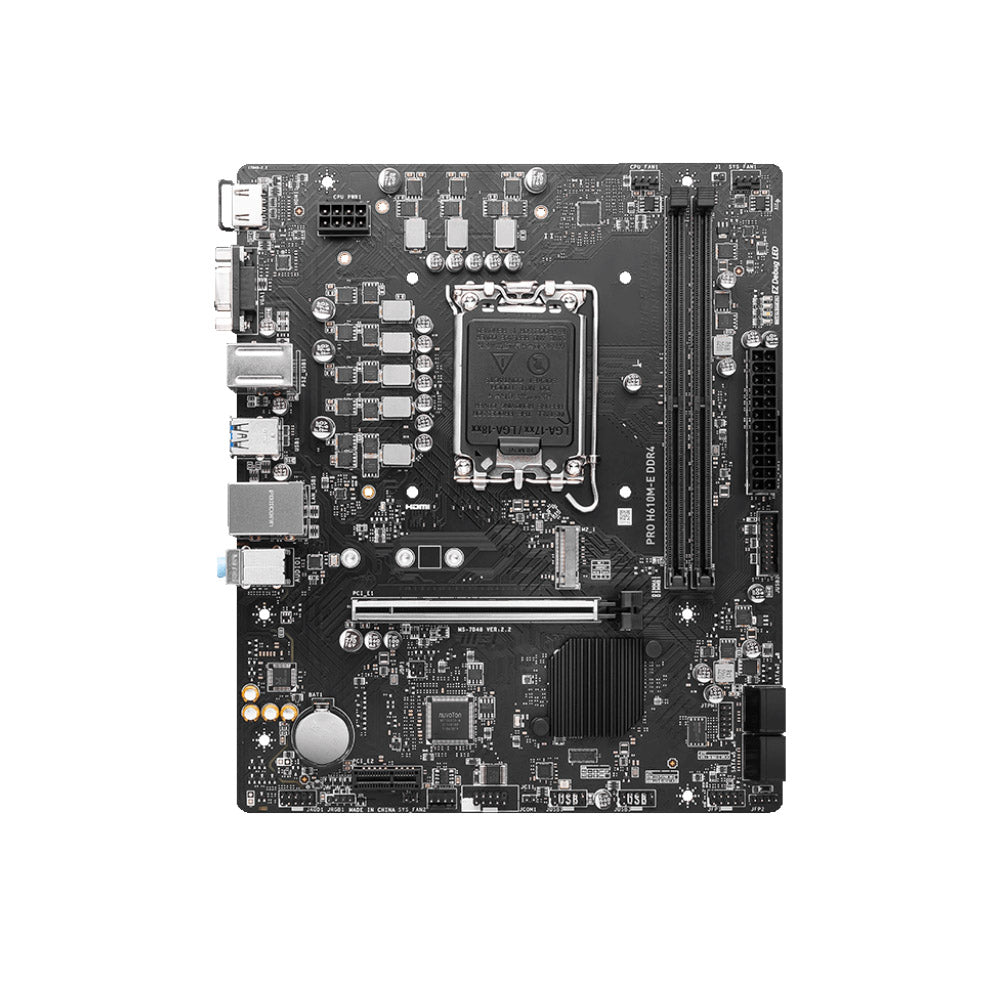 MSI PRO H610M-E DDR4 Intel H610 Micro-ATX Motherboard - tpstech.in