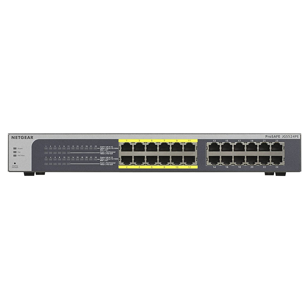 Buy NETGEAR JGS524PE 24-Port Gigabit Plus Switch Network Hub - TPSTech