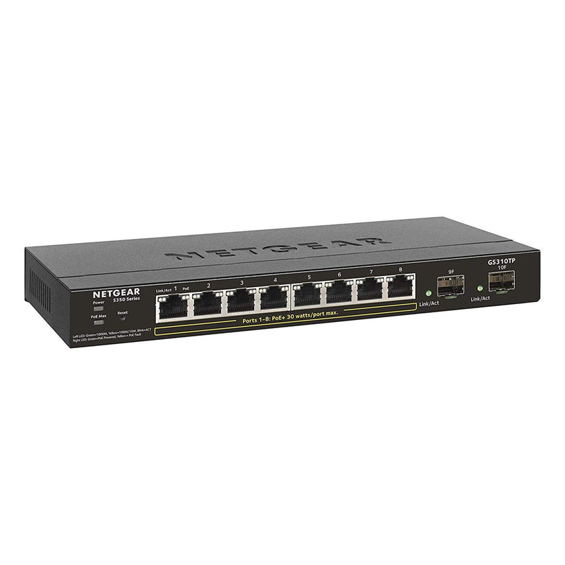 Buy NETGEAR GS310TP 8-Port Gigabit Ethernet Network Hub - TPSTech ...